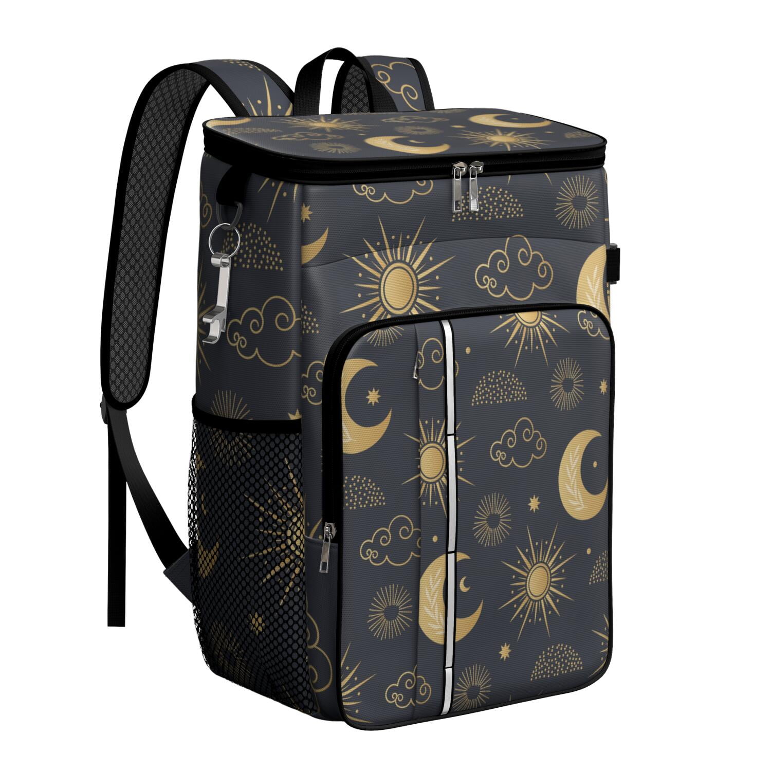 Gothic Celestial Print Backpack Cooler – Leakproof Insulated Lunch Bag ...