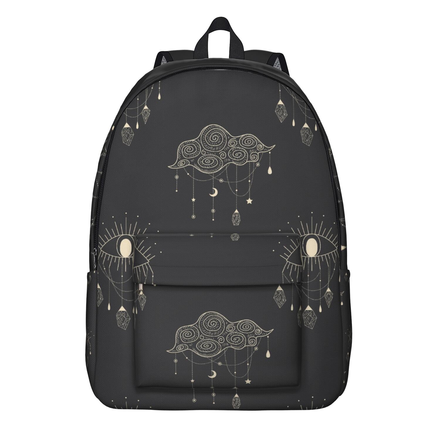 Gothic Celestial Sun and Moon Backpack, Waterproof School Bag with ...