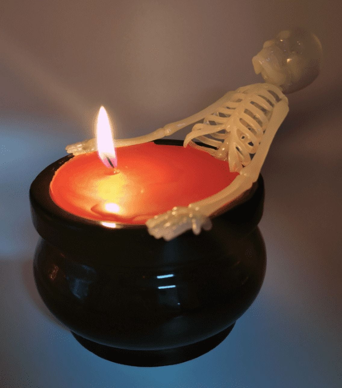 Gothic Ceramic Glow In The Dark Candle - Unique Halloween Home Piece ...