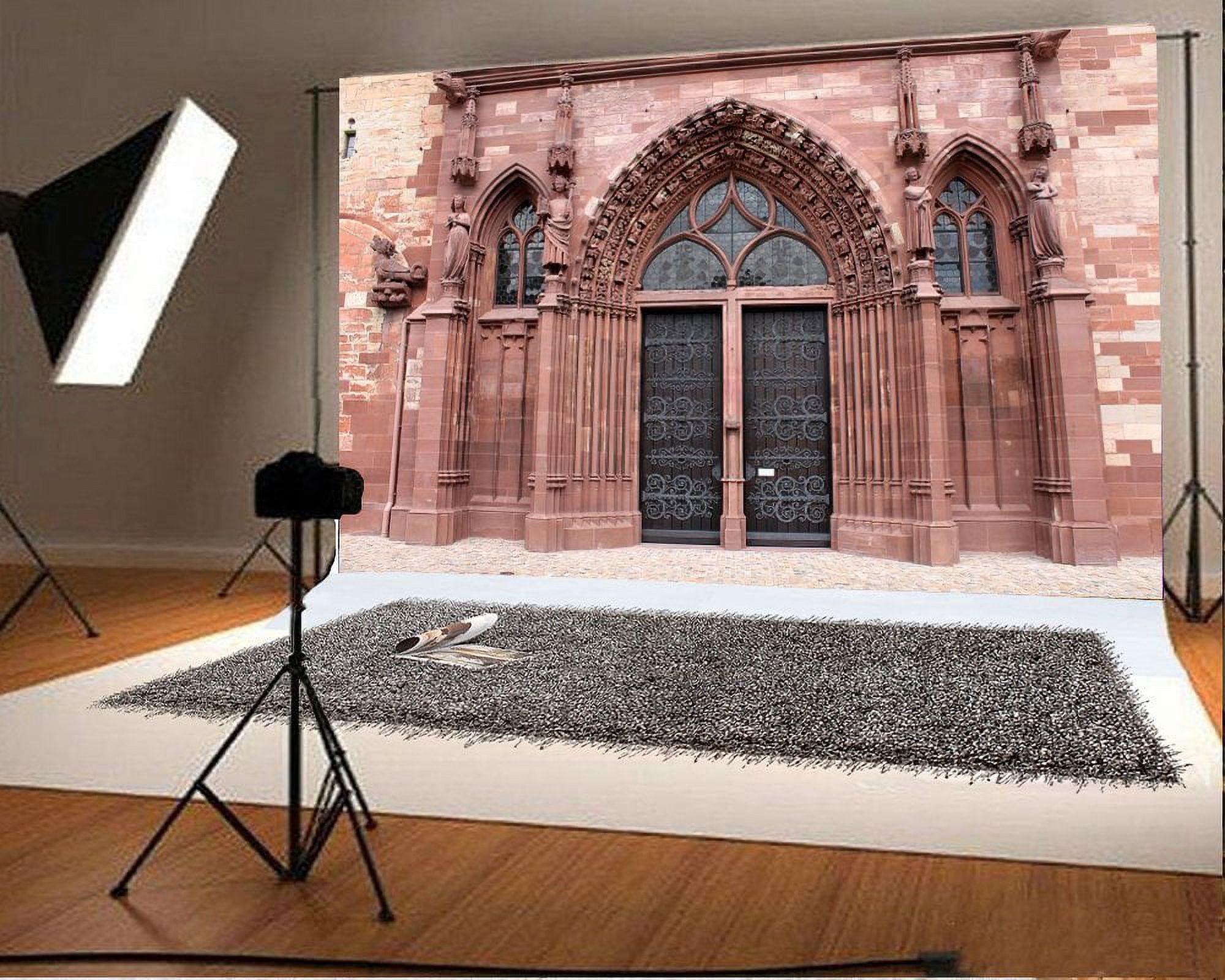Gothic Church Backdrop 7x5ft Photography Background Vintage Brick Wall ...