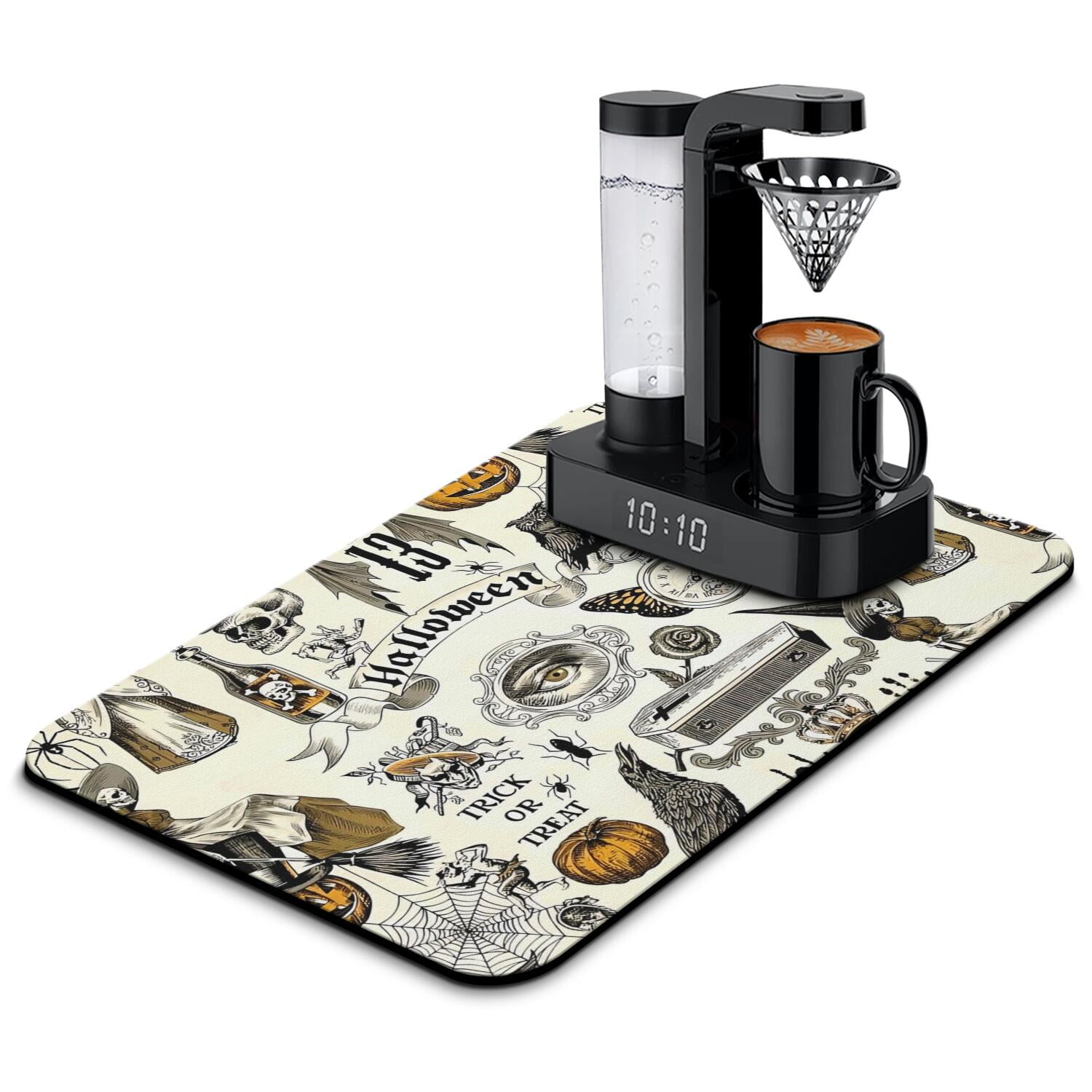 Gothic Constellation Map Coffee Maker Mat - Celestial Art Absorbent Mat ...