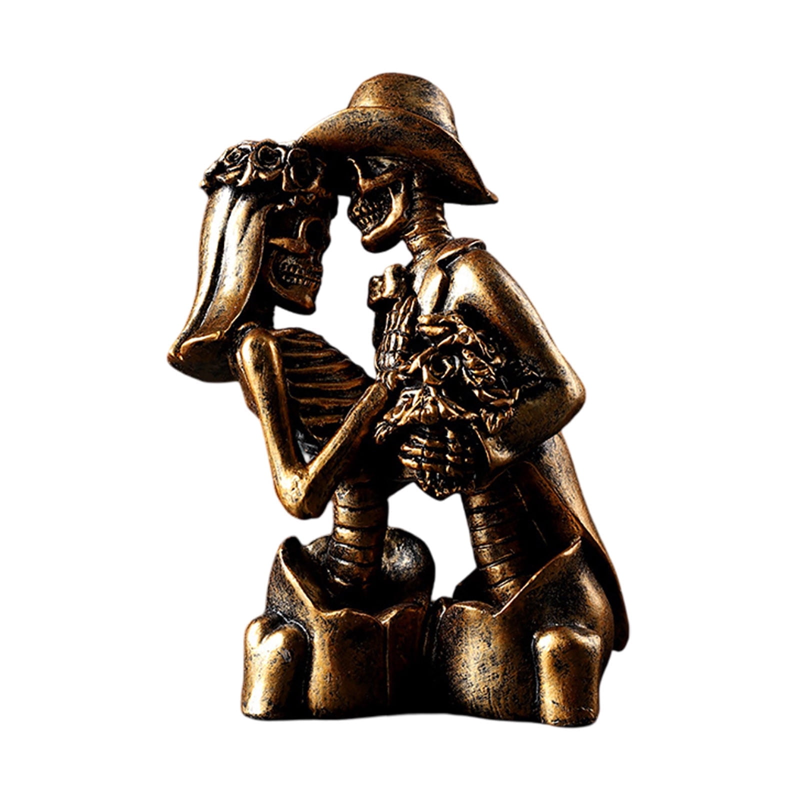 Gothic Couple Statue Halloween Decorations Resin Figurine for Home ...