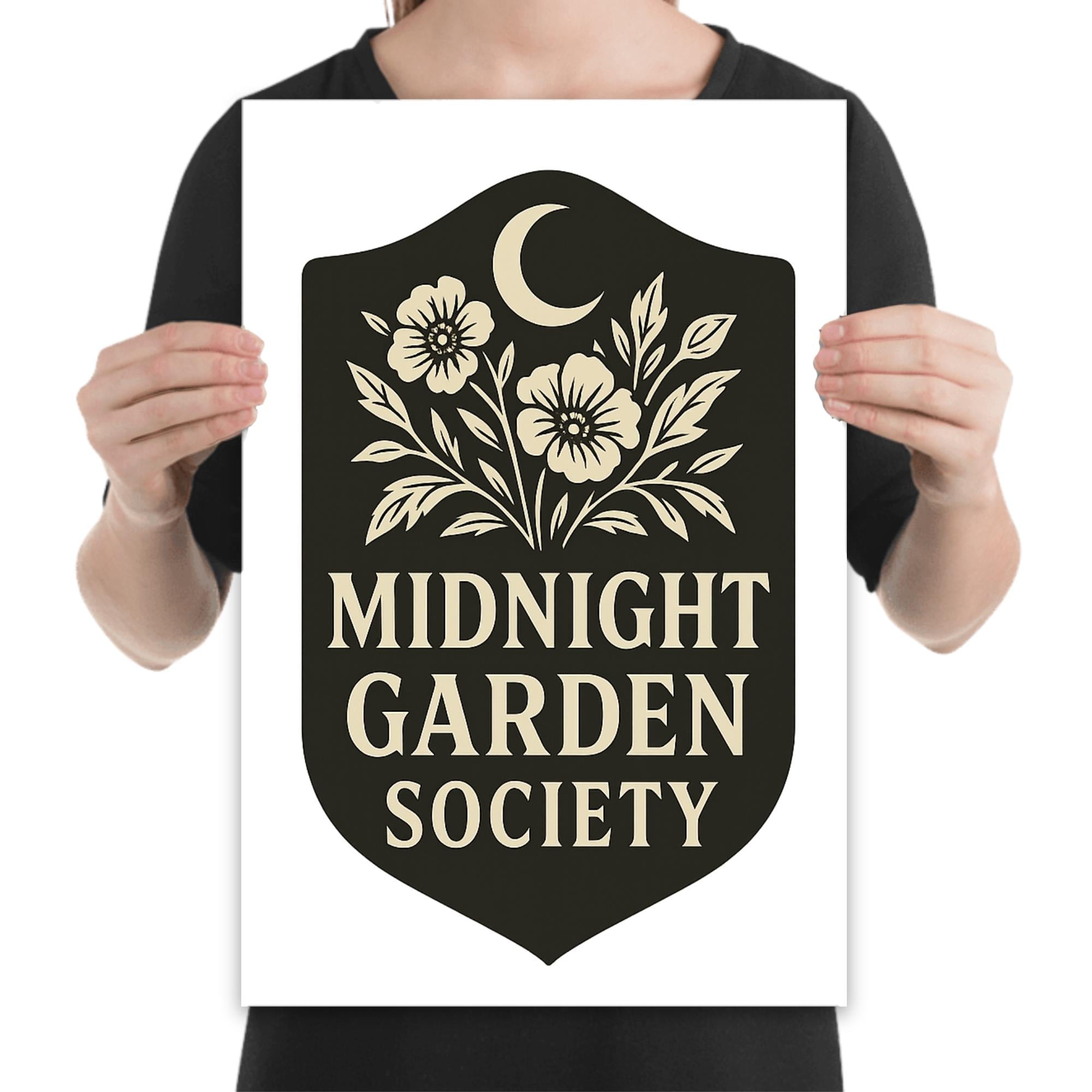 Gothic Crest Poster 13x19 - Moonlit Garden Art Print for Cottagecore Decor - Walmart.com