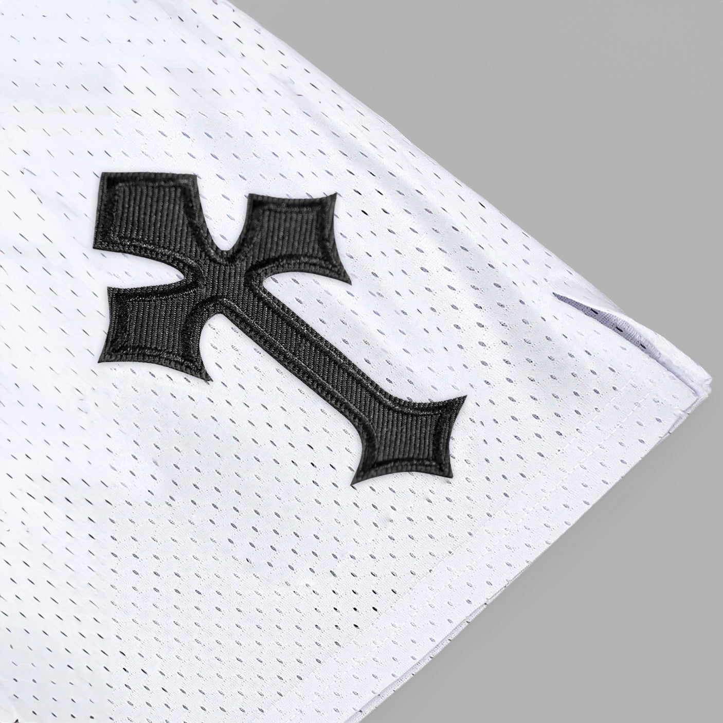 Gothic Cross Patch Shorts - 7" - Walmart.com