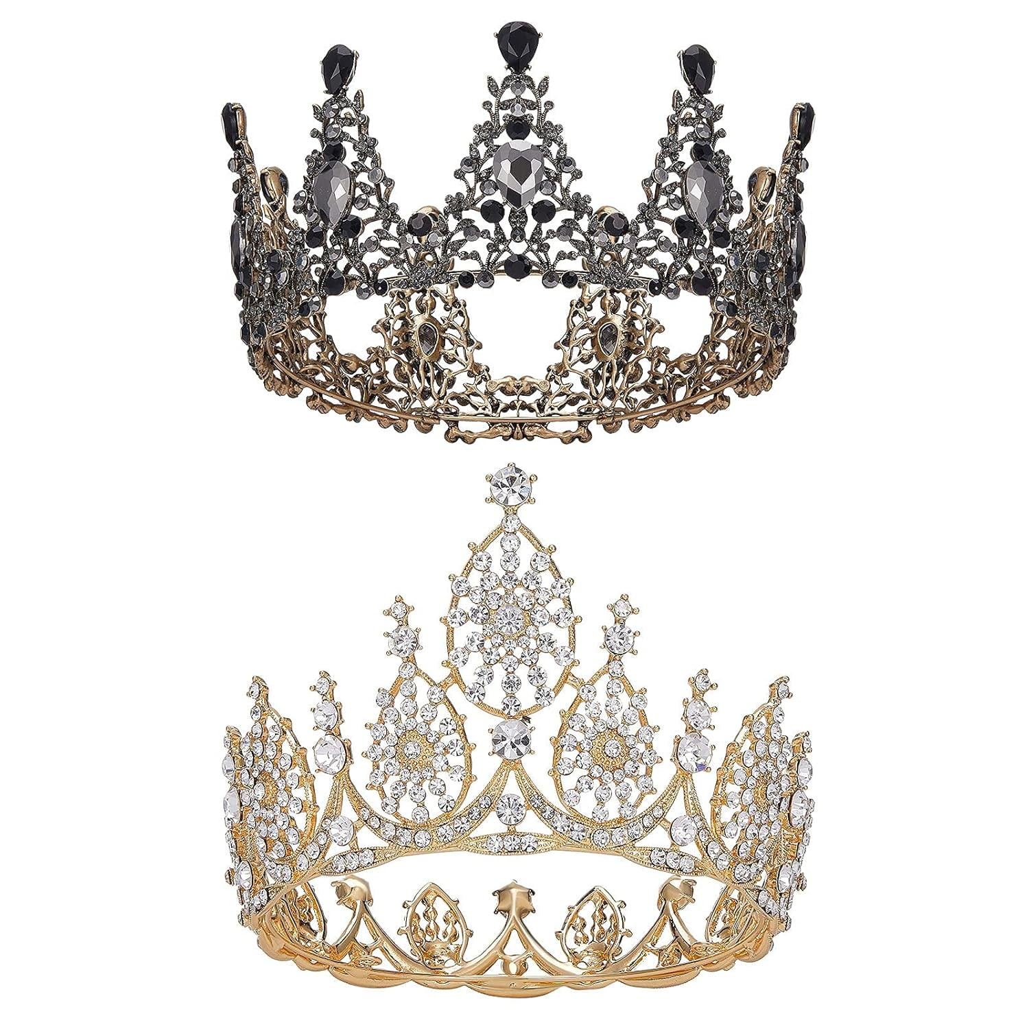 Gothic Crown + Gold Baroque Crown - Walmart.com