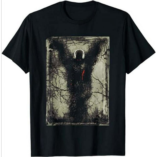 Gothic Dark Angel Graphic Tee - Edgy Gothic Arts T-Shirt - Walmart.com