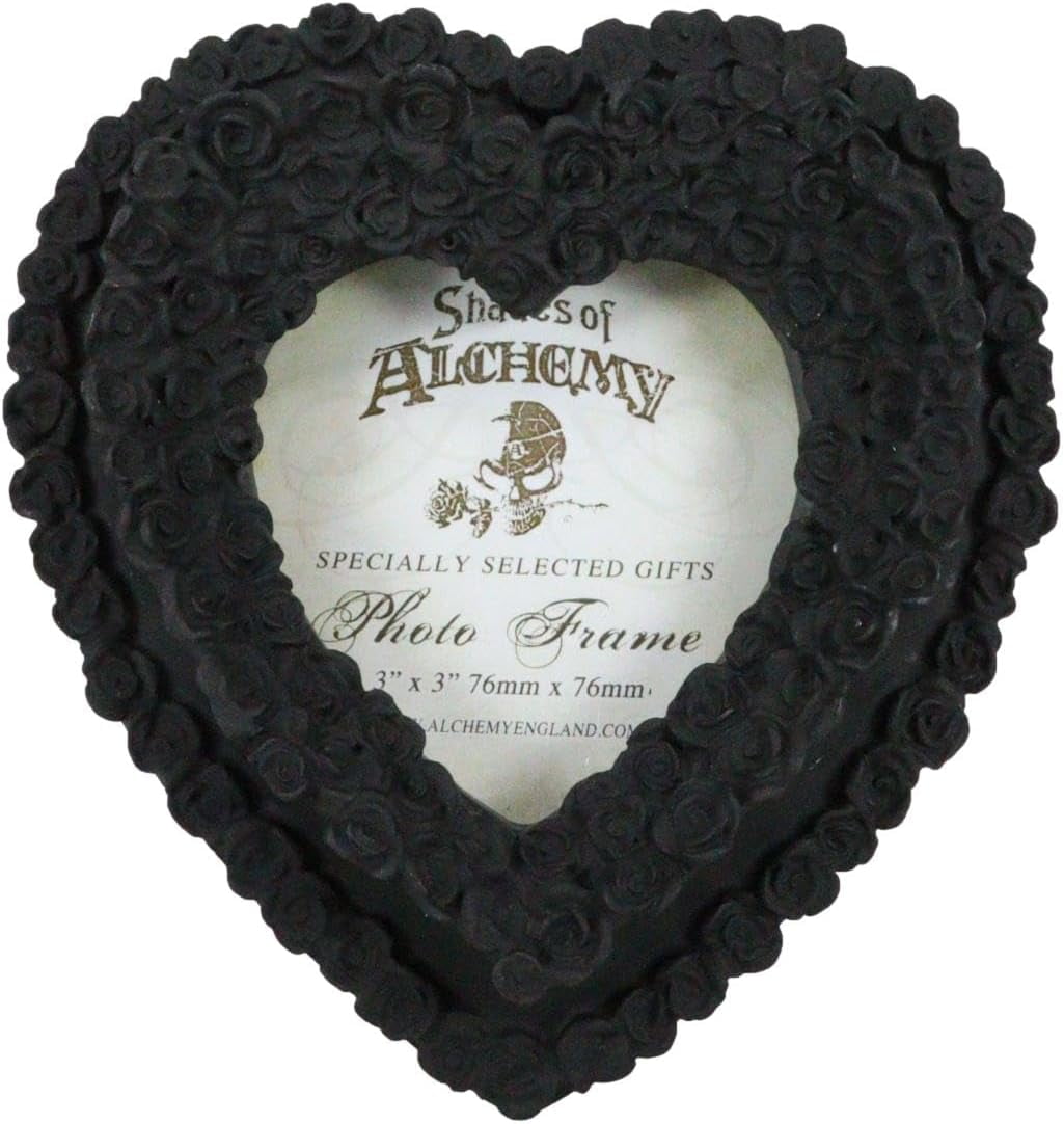 Gothic Day of The Dead Till Death Do Us Heart Shaped Black Roses ...