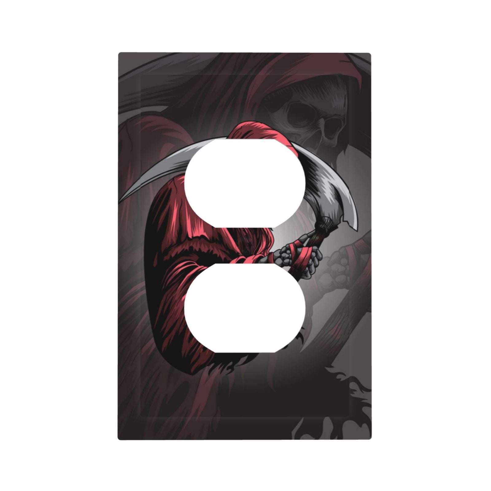 Gothic Death Skull Grim Reaper Duplex Wall Plate 1 Gang Decorative ...