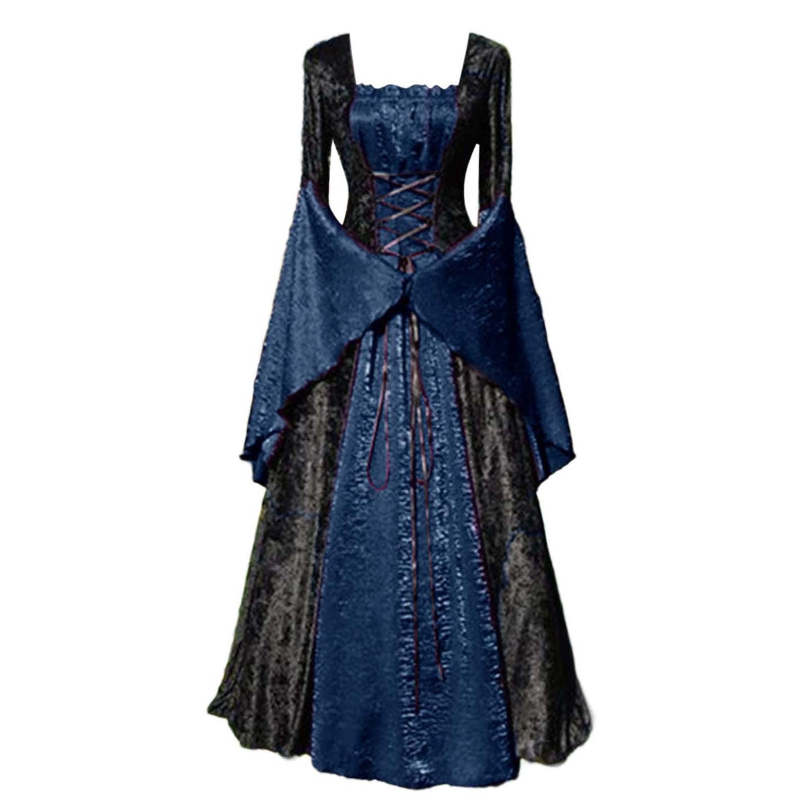 Gothic Dress for Women Elegant Halloween Co~rset Gown Bandage Outfit ...
