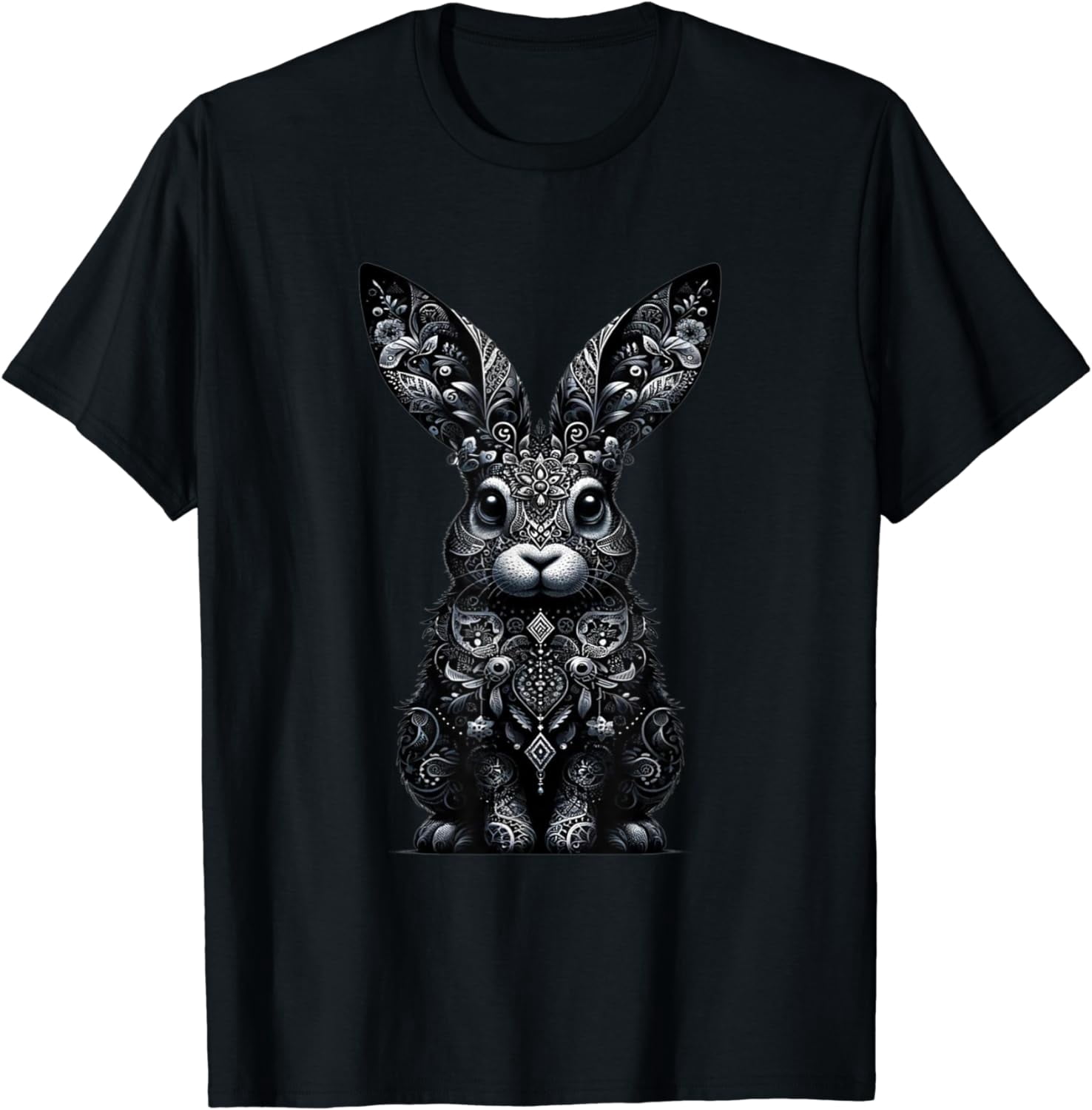 Gothic Easter Cute Goth Black Bunny T-Shirt - Walmart.com