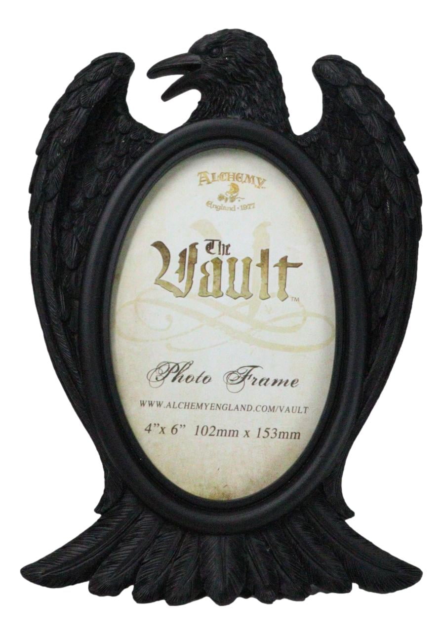 Gothic Edgar Poe Quoth The Raven Crow Decorative 4"X6" Picture Frame ...
