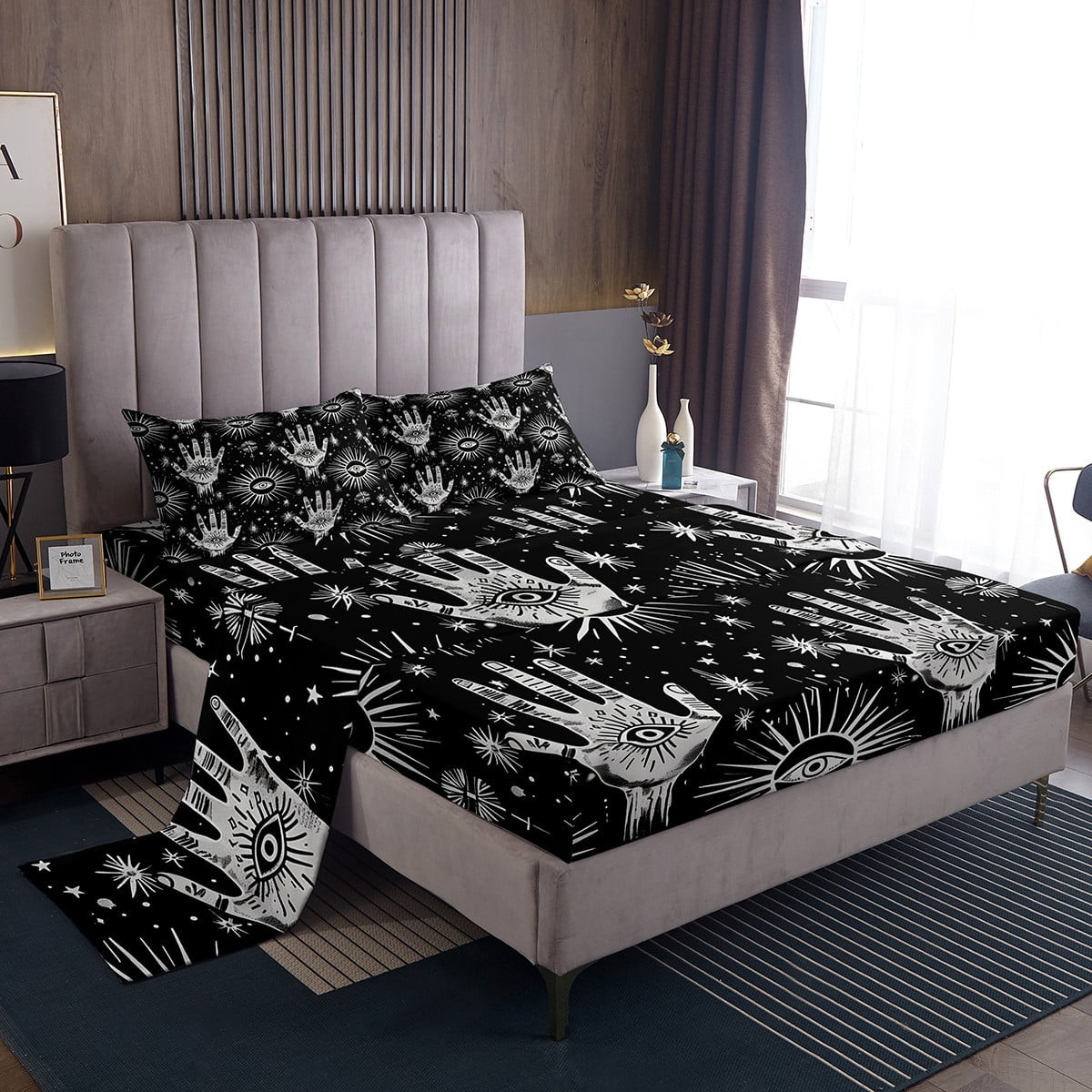 Gothic Eye King Sheets Gothic Spooky Bed Sheets Set For Kids Boys Girls ...