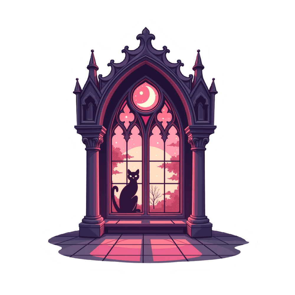 Gothic Fridge Magnet Cat Refrigerator Magnet Mysterious Magnetic ...