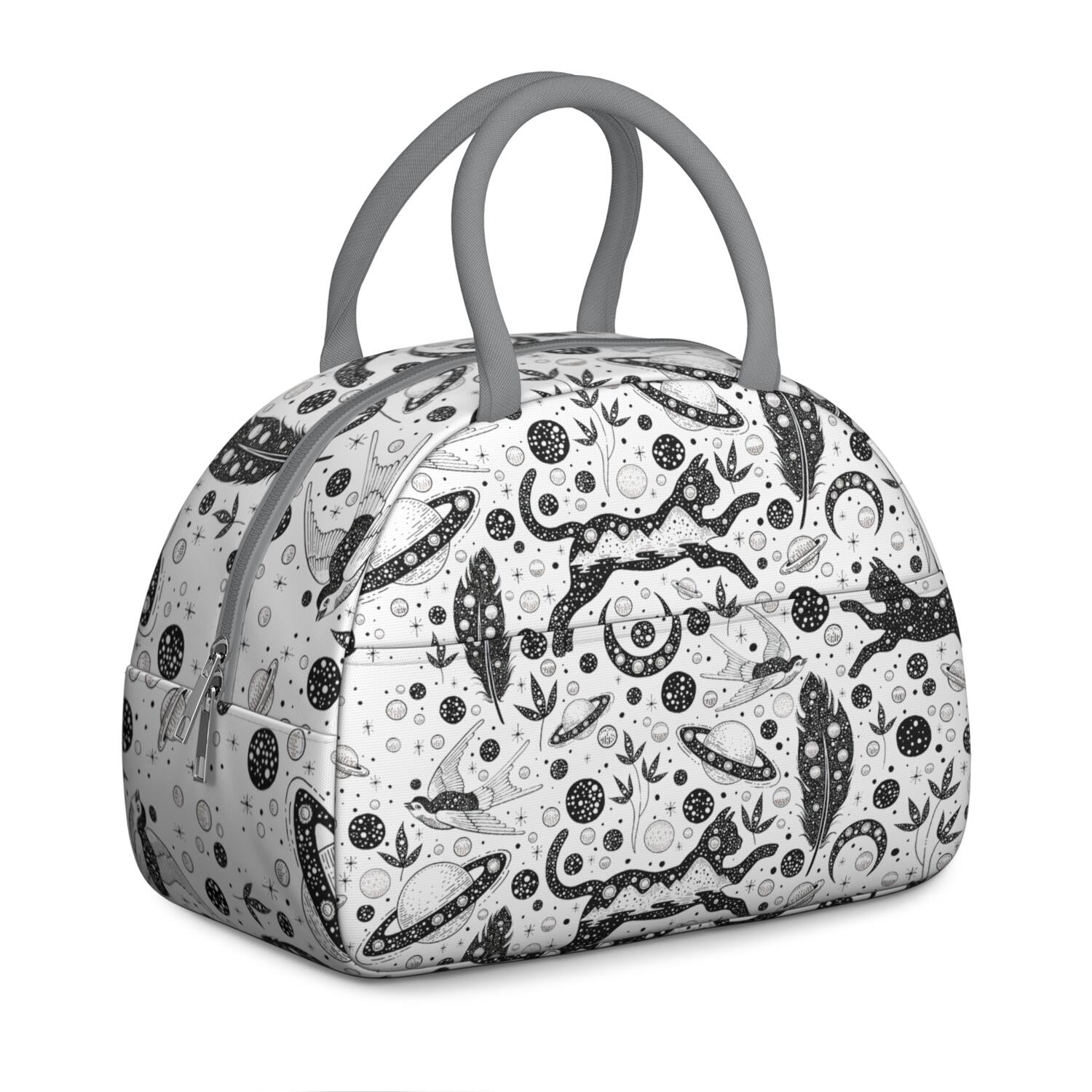 Gothic Galaxy Lunch Box for Women - Starry Night Theme Insulated Tote ...