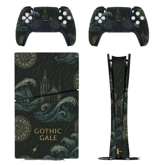 Gothic Gale Console Skin Bundle for PS5 Pro Slim Disc & Digital / PS4 ...
