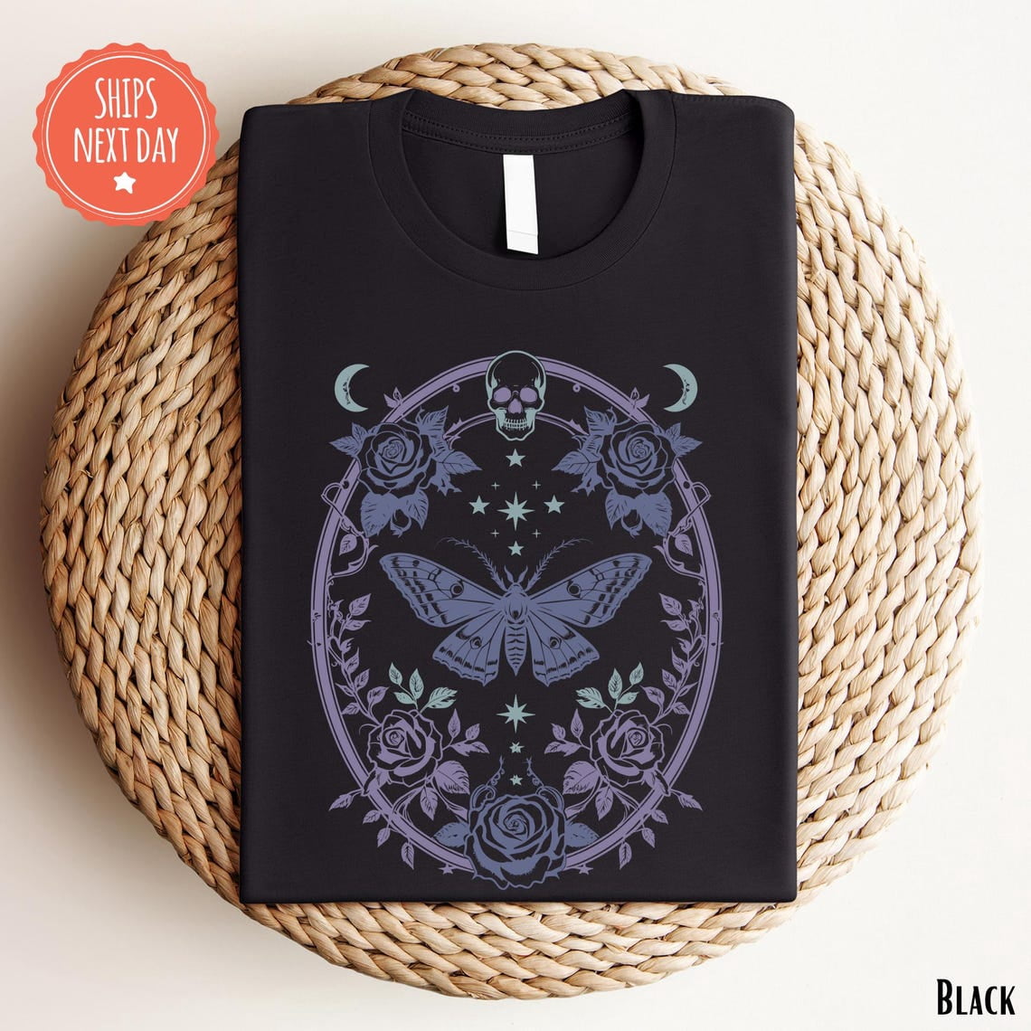 Gothic Garden Shirt - Goth Botanical Shirt - Dark Academia Shirt ...