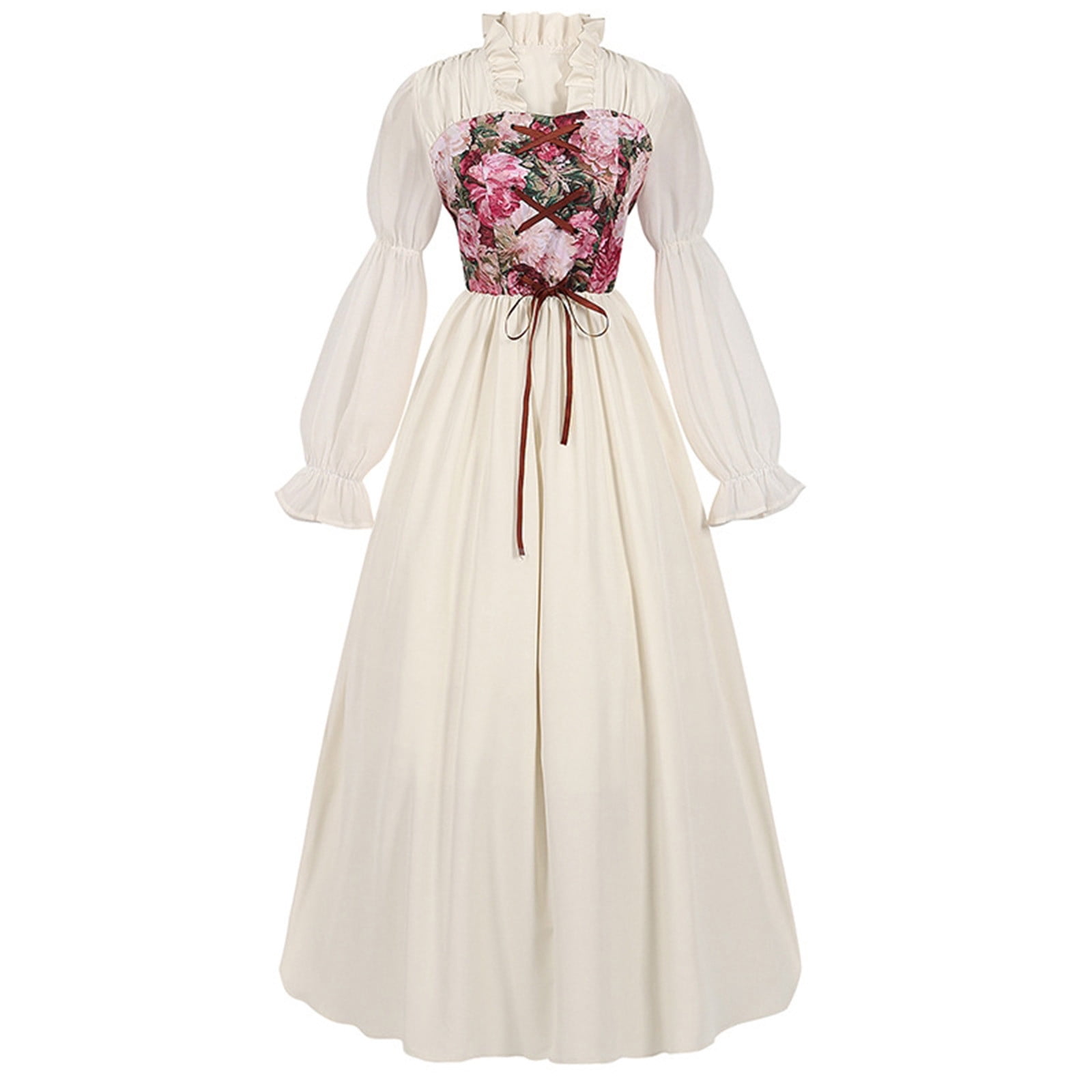 Gothic Halloween Dresses, Women'S Retro Gothic Cocktail Dress-Long ...
