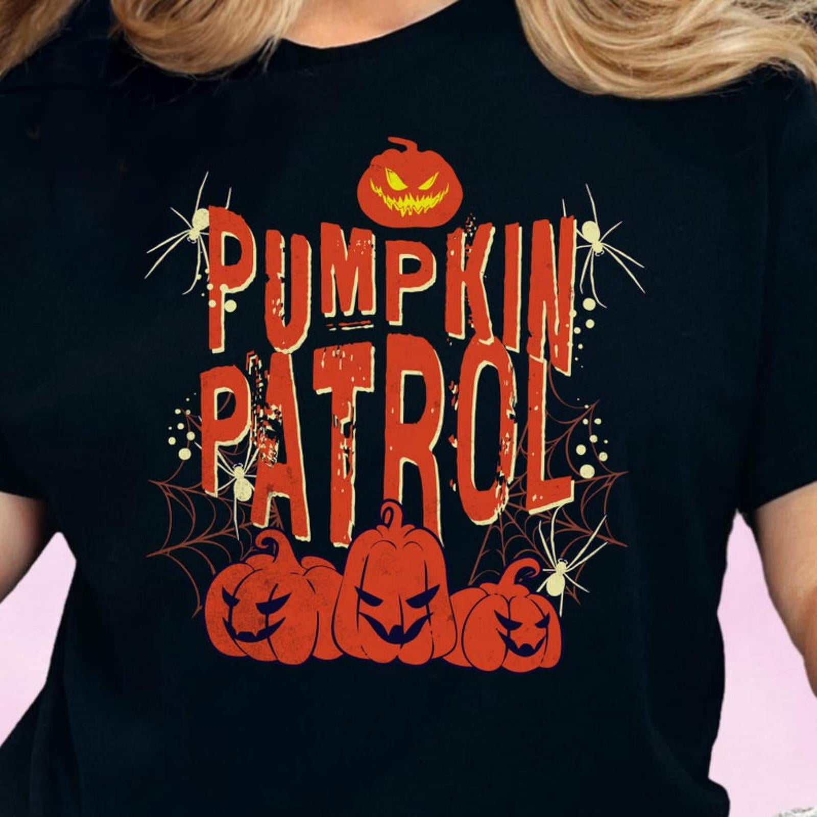 Gothic Halloween Pumpkin Patrol Tee, Spooky & Fall Aesthetics, Creepy ...