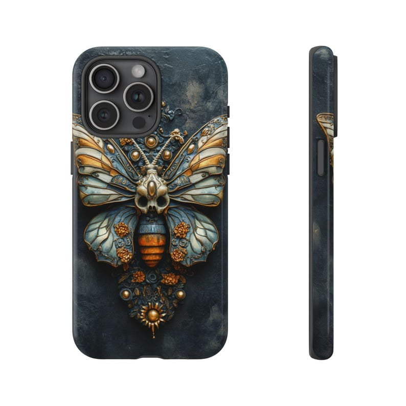Gothic Hawk Moth Insect Artwork Phone Case Nocturnal Nature with iPhone ...