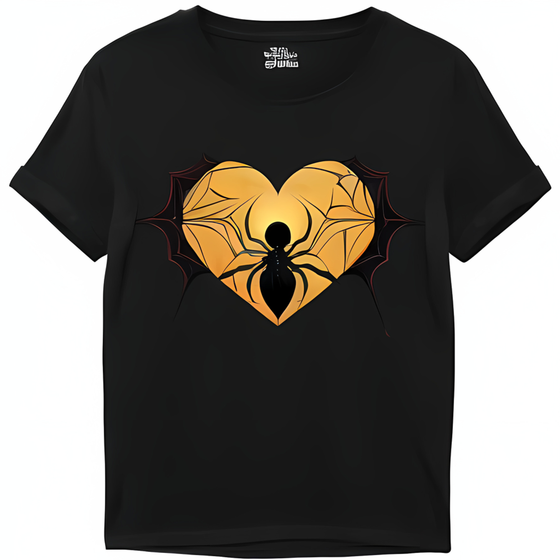 Gothic Heart with Spider Wings T-Shirt Lovecore Academia Design Mab ...