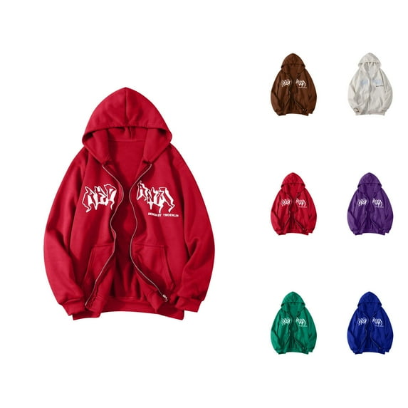 Gothic Hoodies for Women 2026 Fall Winter Fashion Long Sleeve Y2K ...