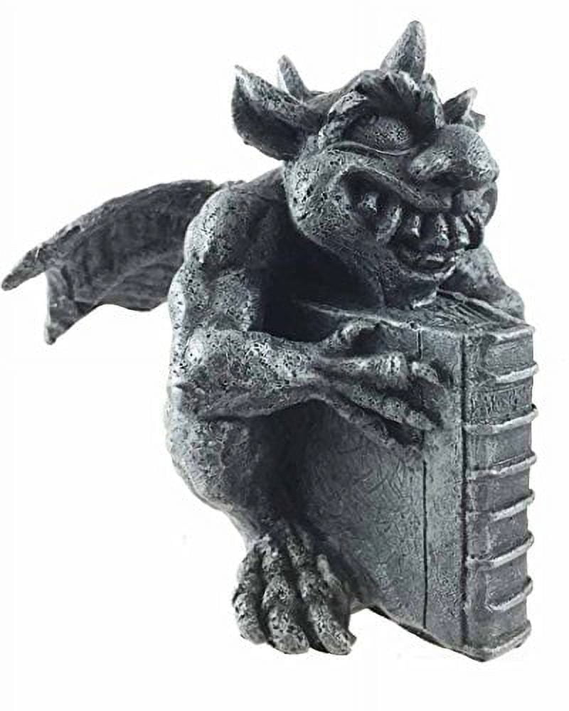 Gothic Horned Fantasy Librarian Gargoyle Figurine Sculpture ...