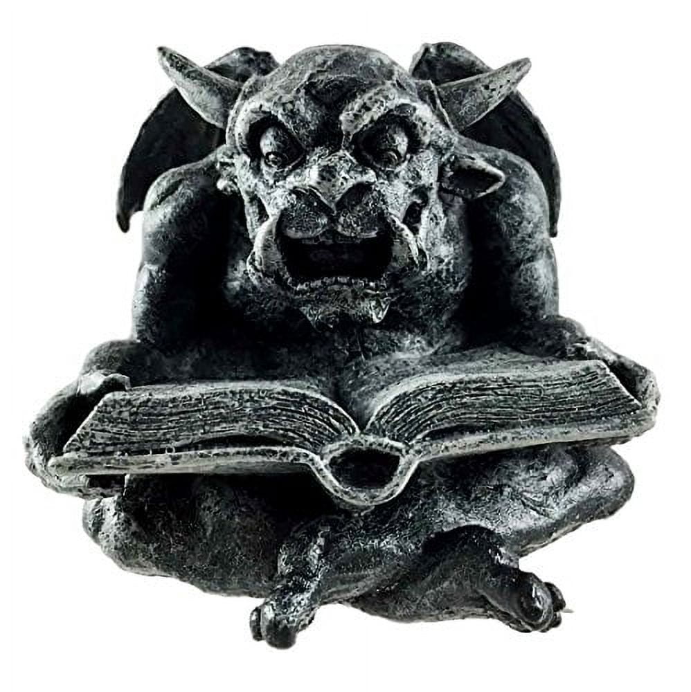 Gothic Horned Spell Reading Gargoyle Ward Figurine Sculpture Scholar ...