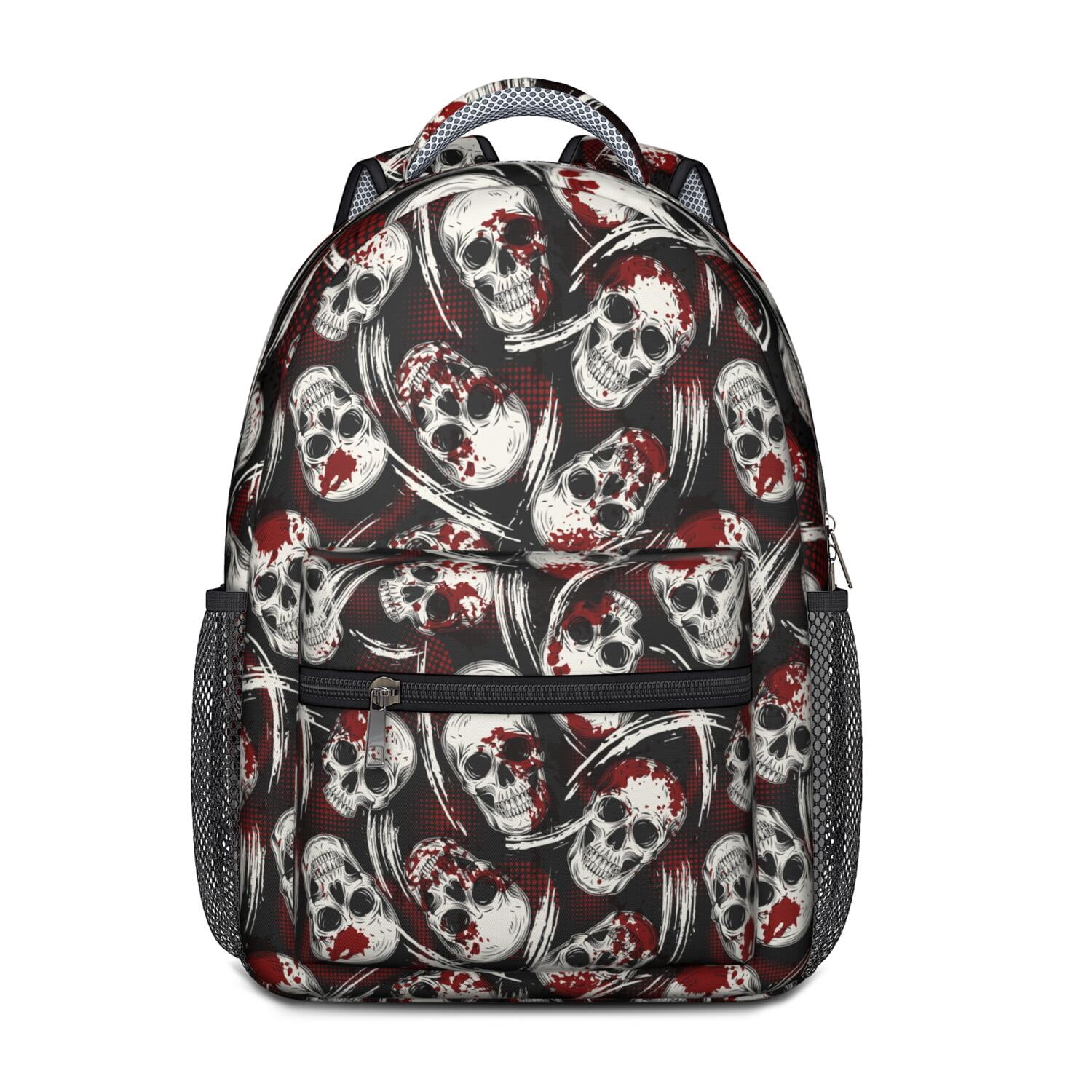 Gothic Horror Print School Backpack - Lightweight & Durable with ...