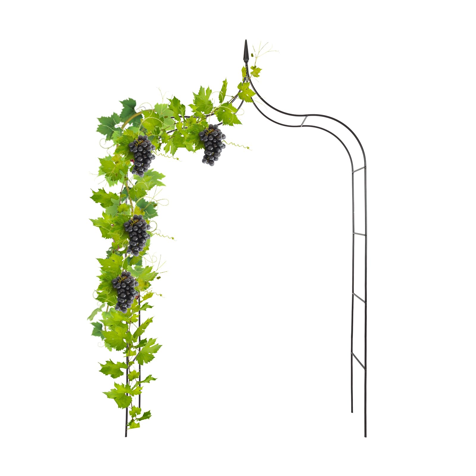 Gothic Iron Garden Arch Outdoor Arbor 8 Feet 4 Inches Height 4 Feet 7 ...