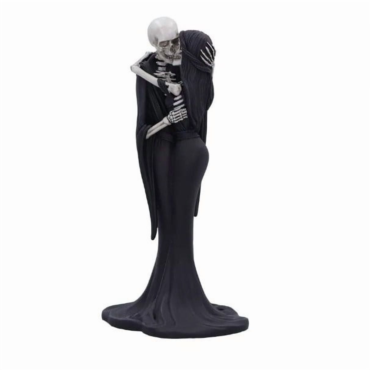 Gothic Kissing Skeletons Couple Statue - Halloween Decorations with ...