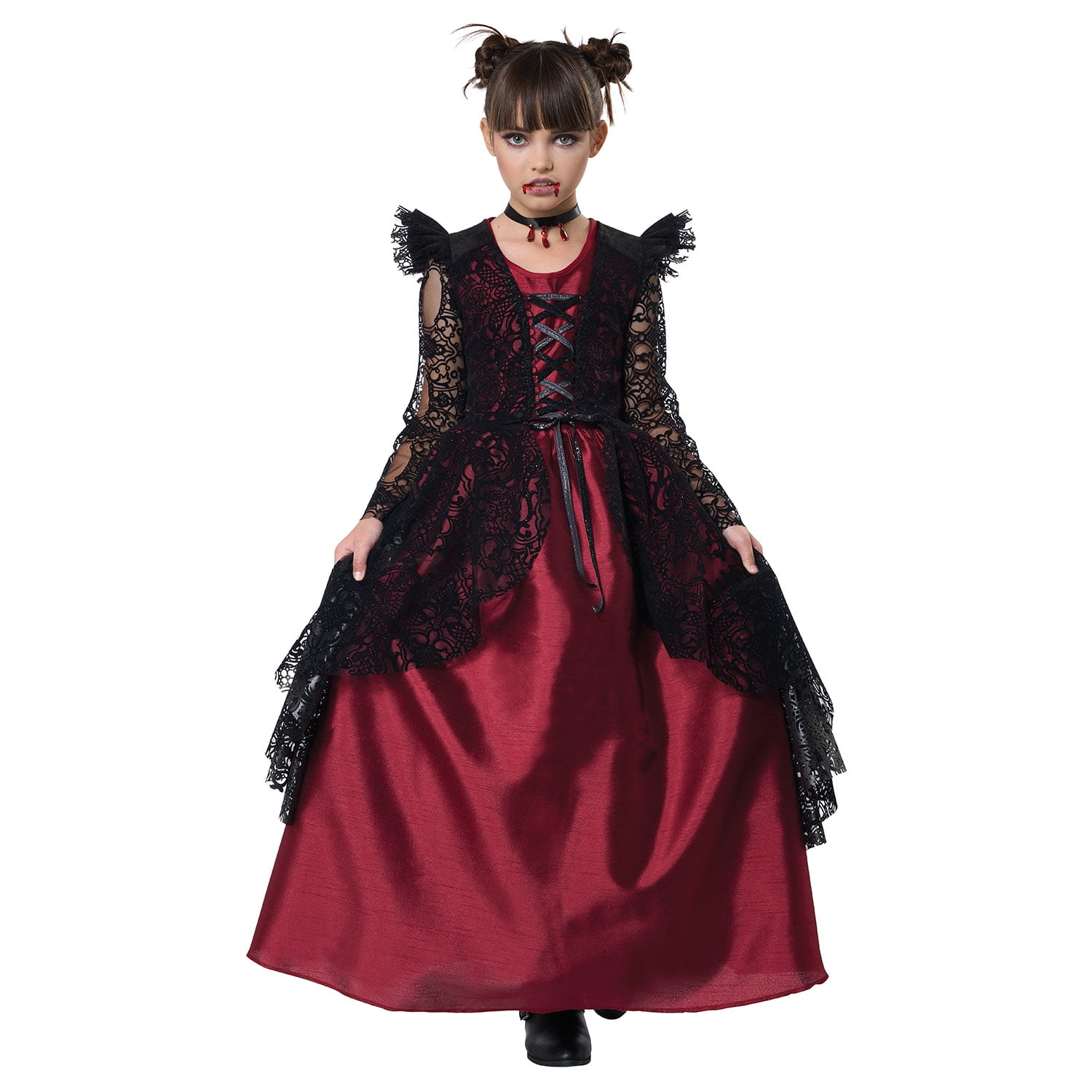 Gothic Lace Vampire Child Costume - Walmart.com