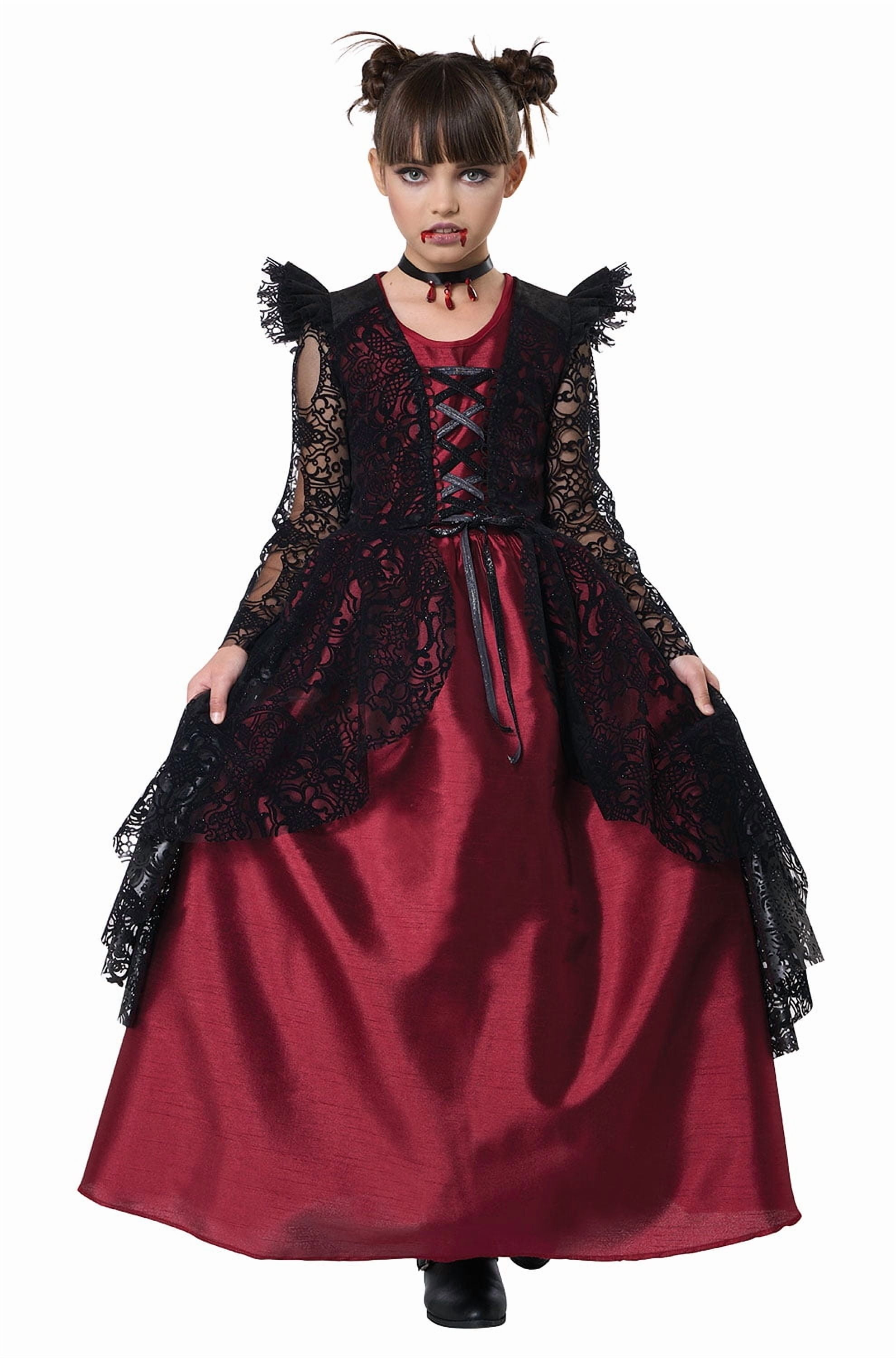 Gothic Lace Vampire Child Costume - Walmart.com