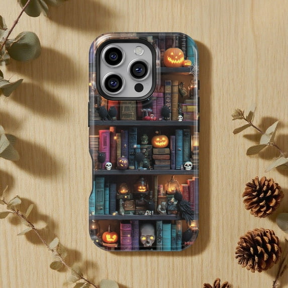 Gothic Library Ghost Autumn Aesthetic Phone Case for iPhone 17 through ...