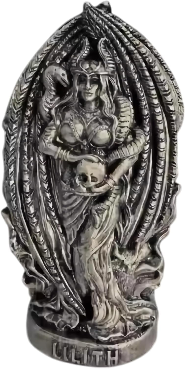 Gothic Lilith Resin Statue - Lilith Sculpture for Altars and Tabletop ...