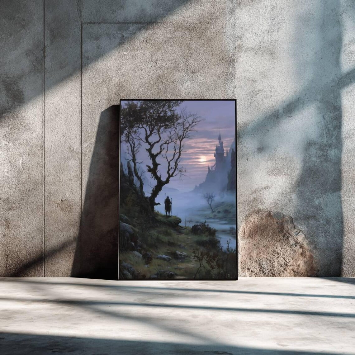 Gothic Medieval Castle Fantasy Wall Art, Unframed Paper Print Size ...