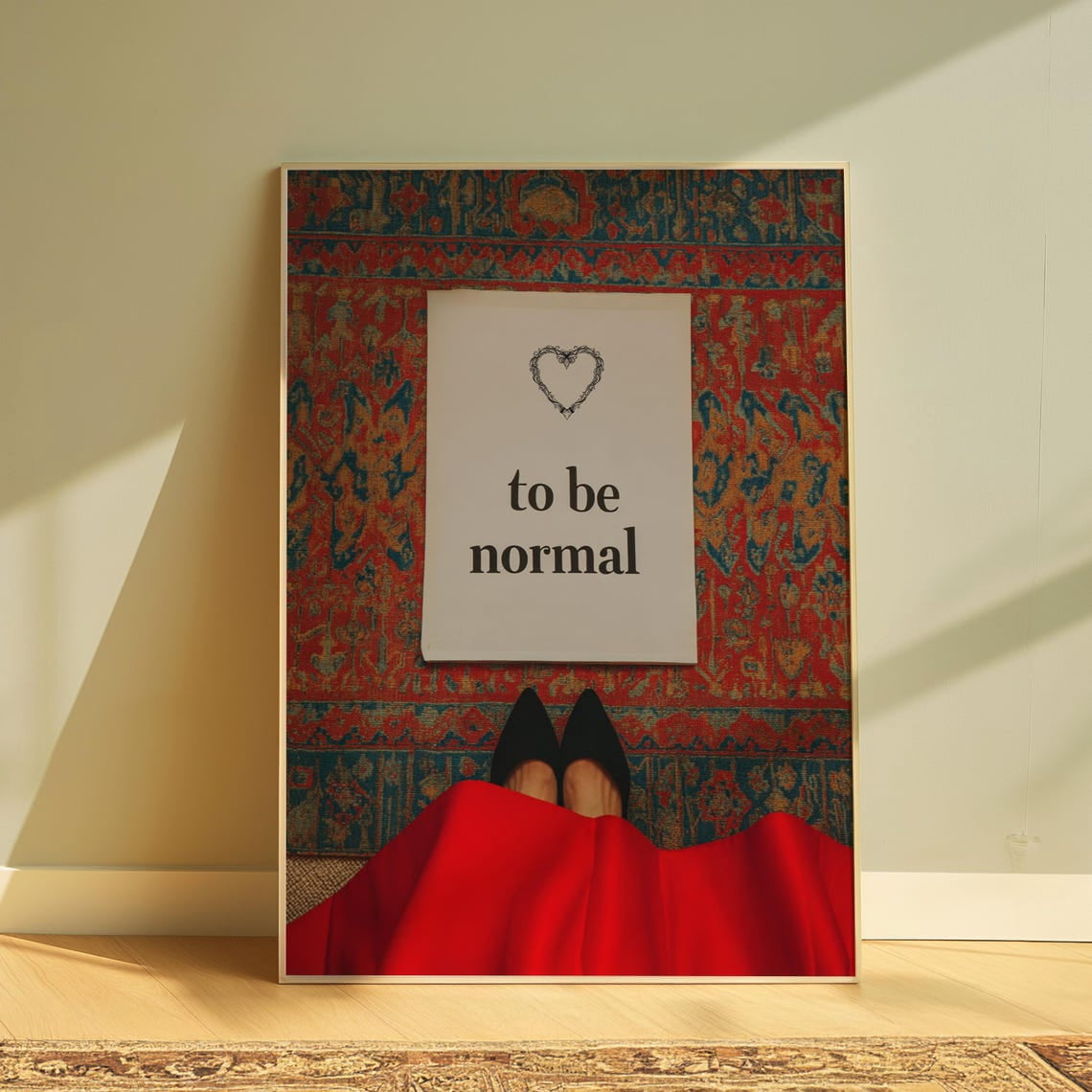 Gothic Minimal Quote Typography Wall Art, Unframed Paper Print Size ...