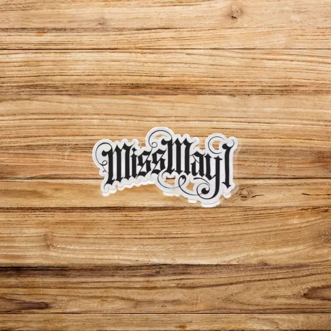 Gothic Miss May Sticker - Decorative Old English Script Decal For ...