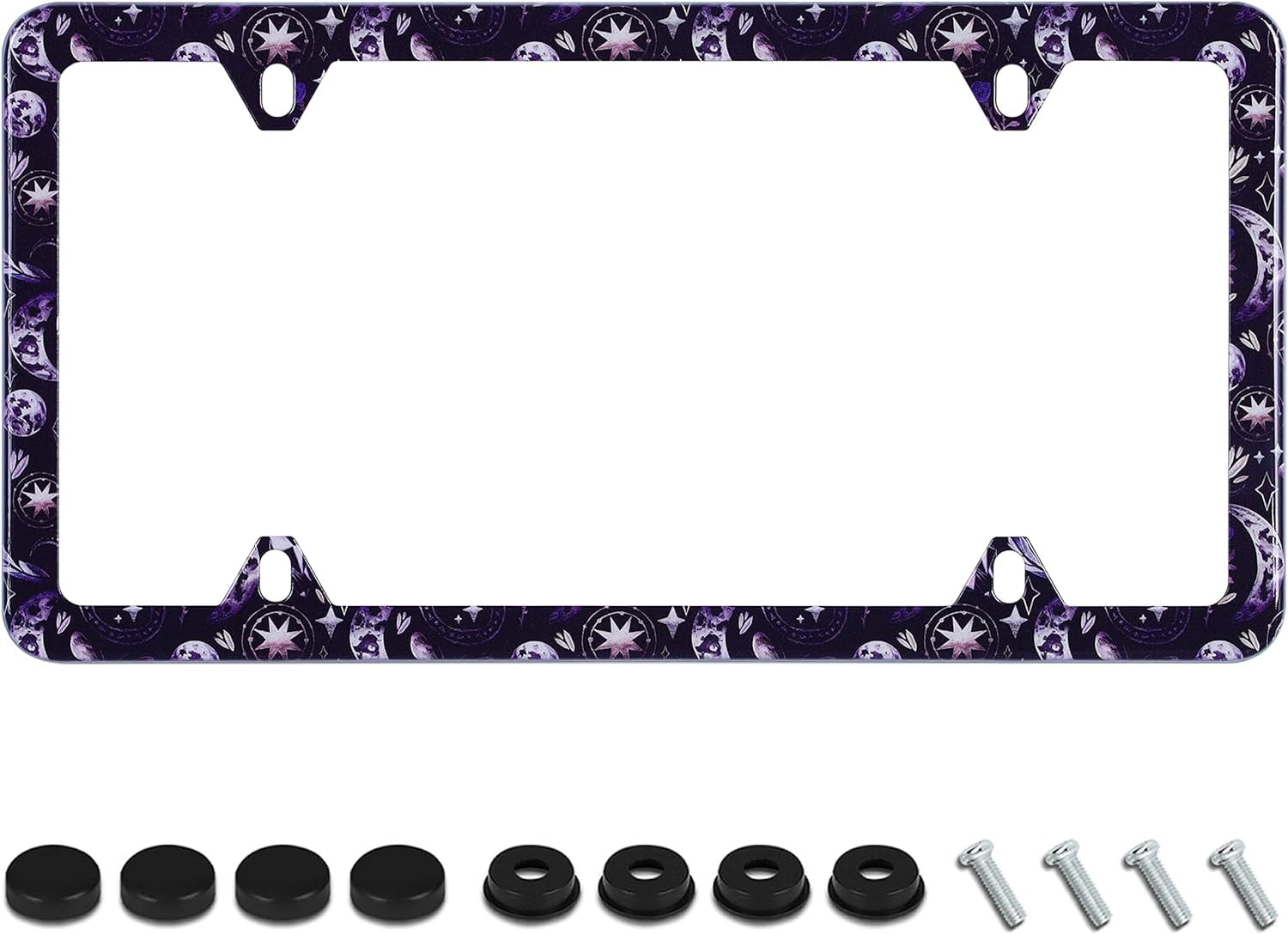 Gothic Moon License Plate Frame Stainless Steel Car Personalized ...