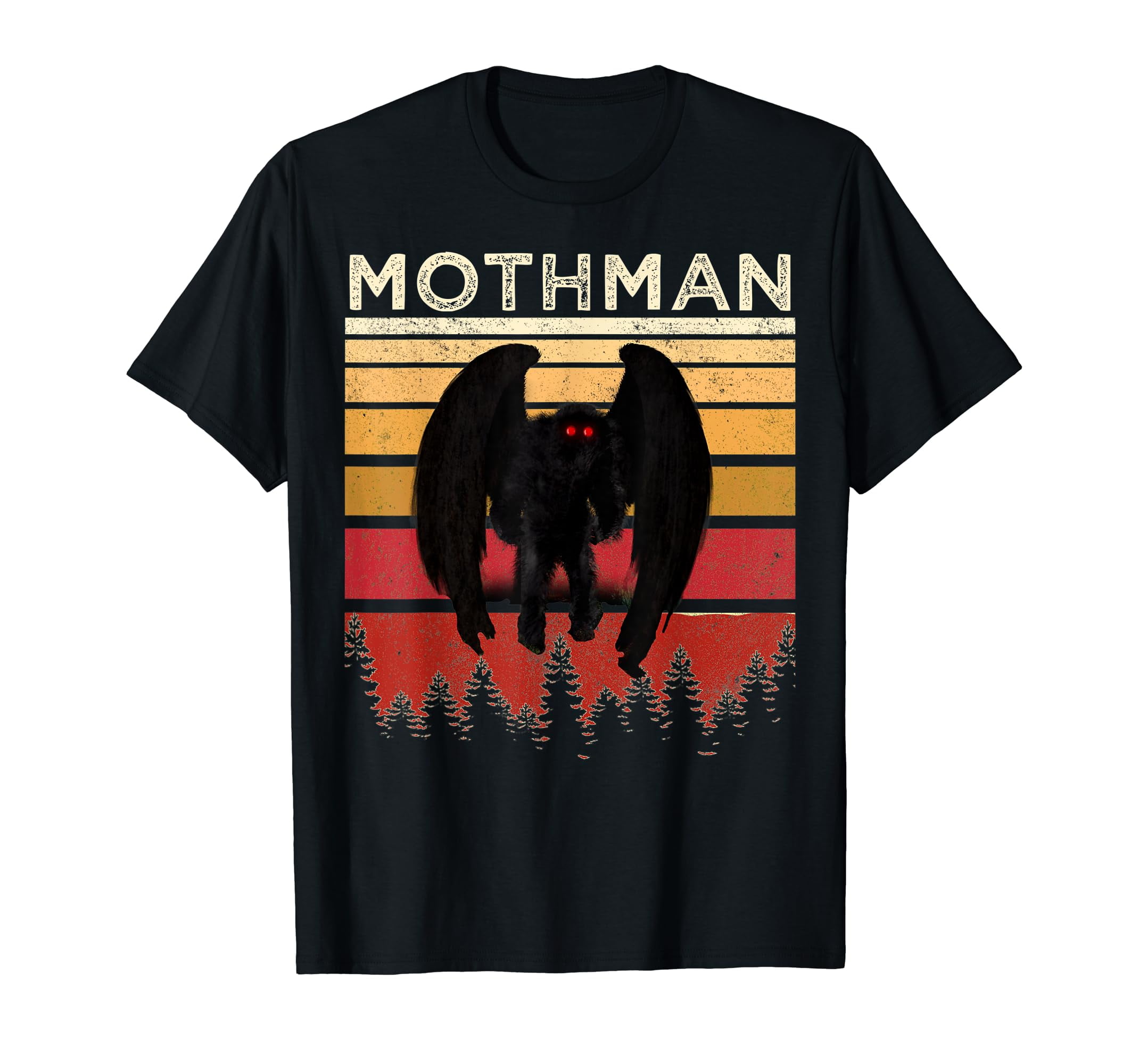 Gothic Mothman Point Pleasant West Virginia Cryptid Folklore Black T-Shirt - Walmart.com