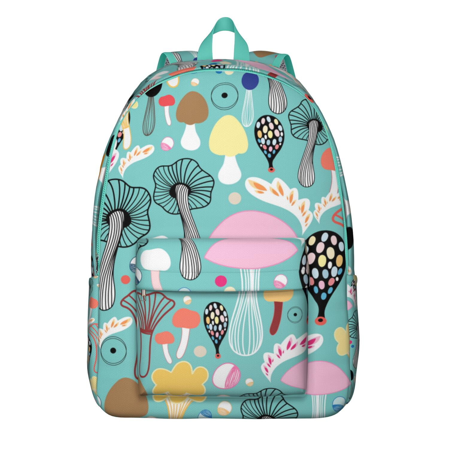 Gothic Mushroom Backpack, Aesthetic Boho Mushroom School Bag with ...