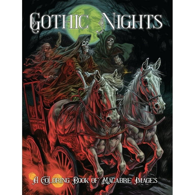 goth coloring book walmart