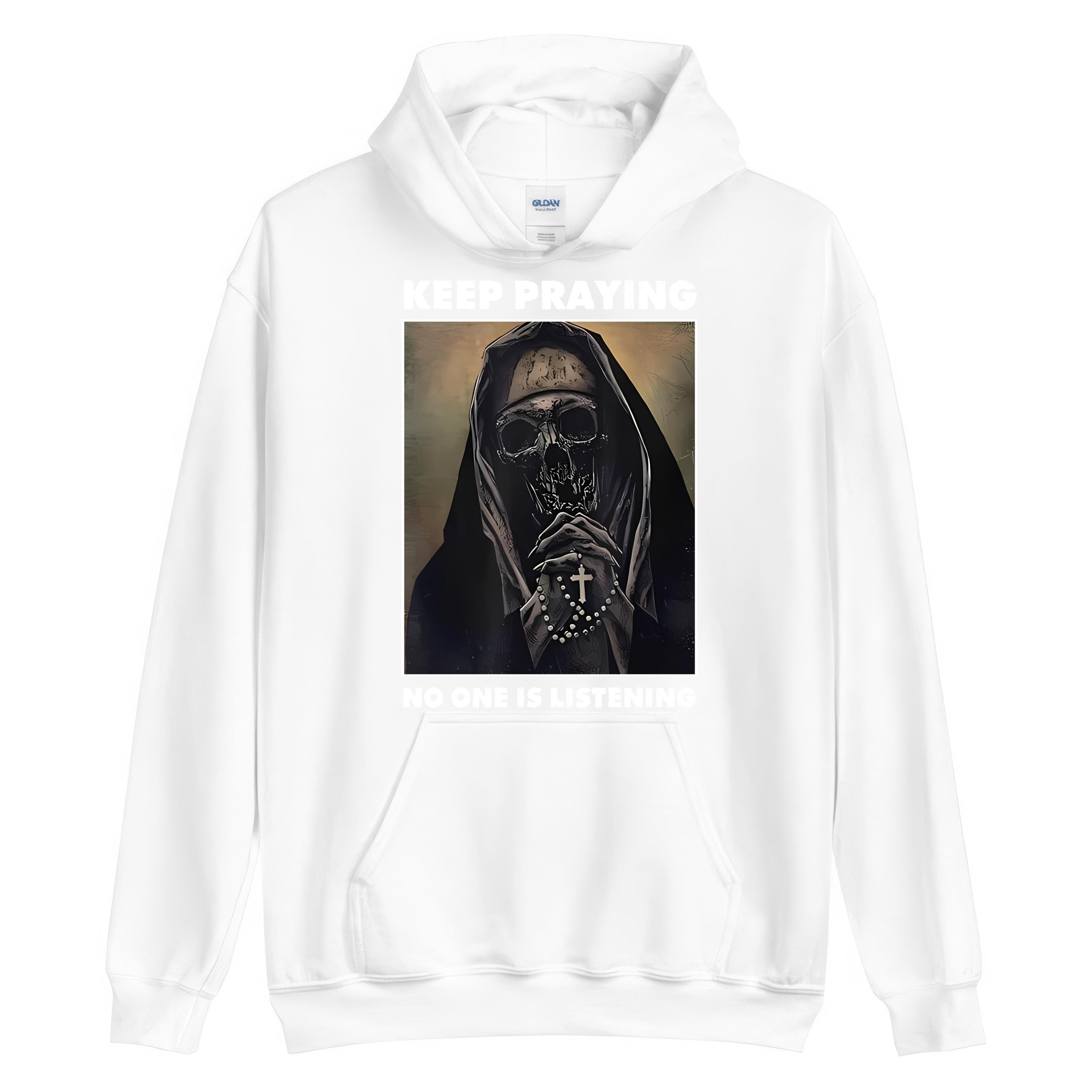 Gothic Nun Keep Praying Design Shirt, Spiritual Aesthetic Premium Gift ...