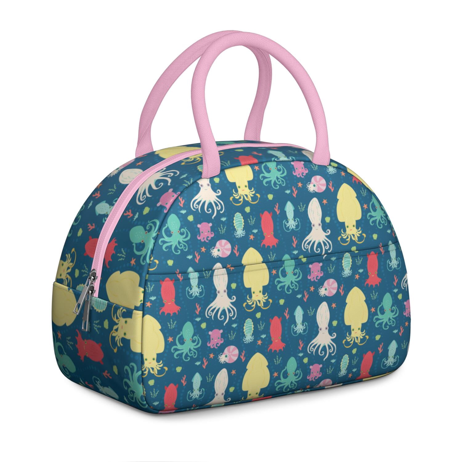 Gothic Pirate Octopus Lunch Tote with Deep-Sea Marine Life and Treasure ...