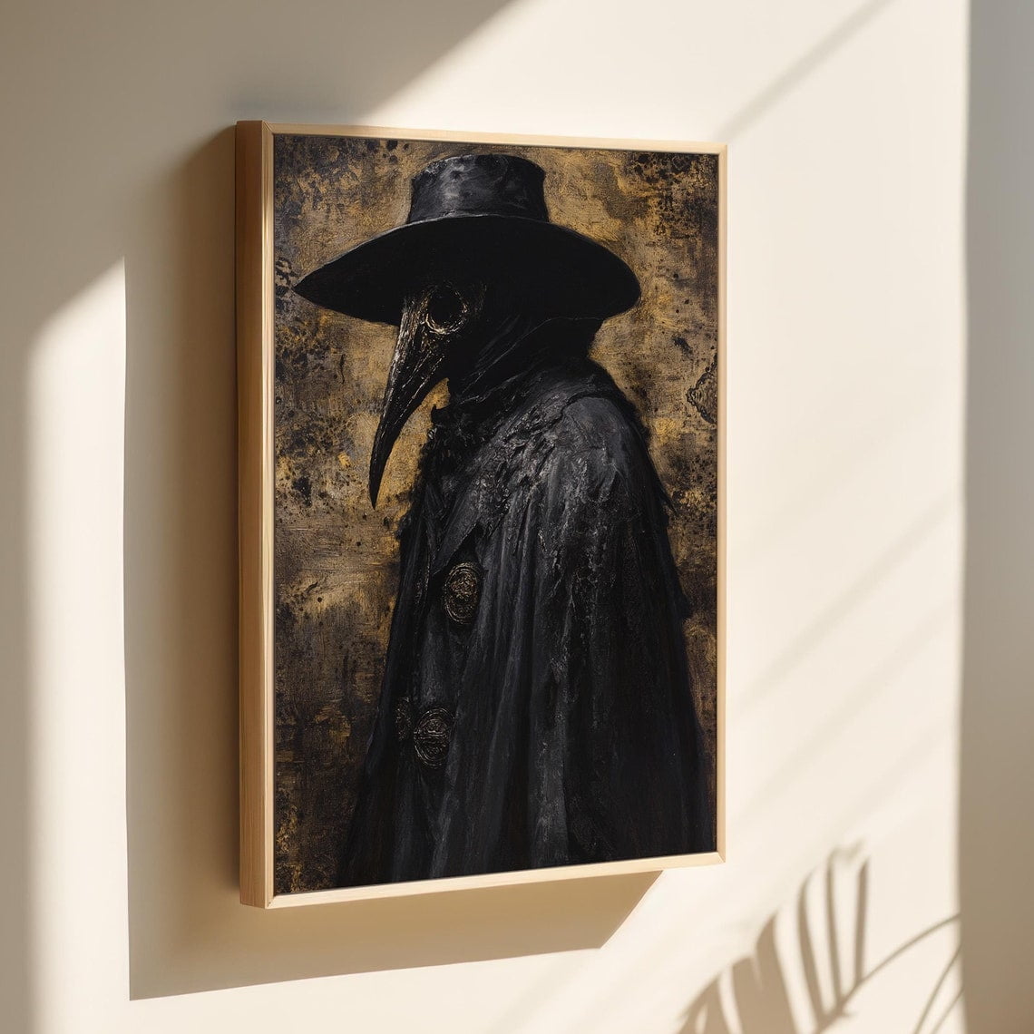 Gothic Plague Doctor Art Print – Dark Macabre Wall Decor, Historical ...