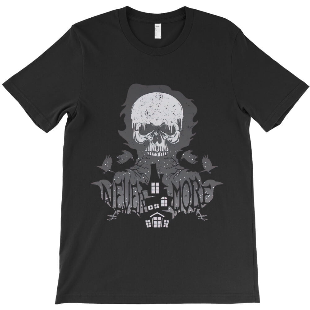 Gothic Poe Horror Creepy Graphic Tee, Funny Edgar Allan Poe H26791 T ...