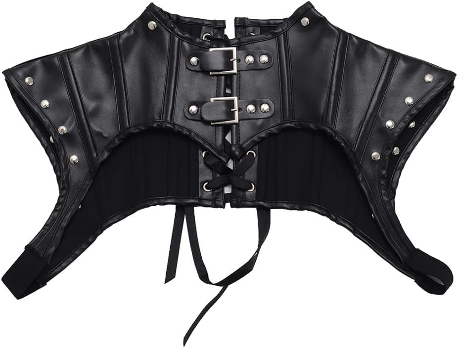 Gothic Punk Black Shrug Victorian Cape Shawl Choker - Walmart.com