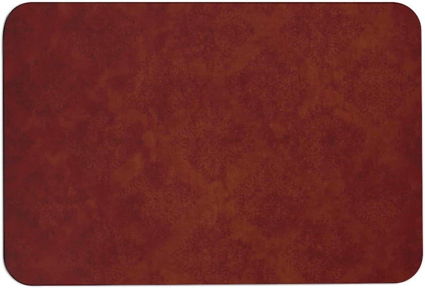 Gothic Red Damask Floral Pattern Royal Flowers Bath Rugs Mats Super ...