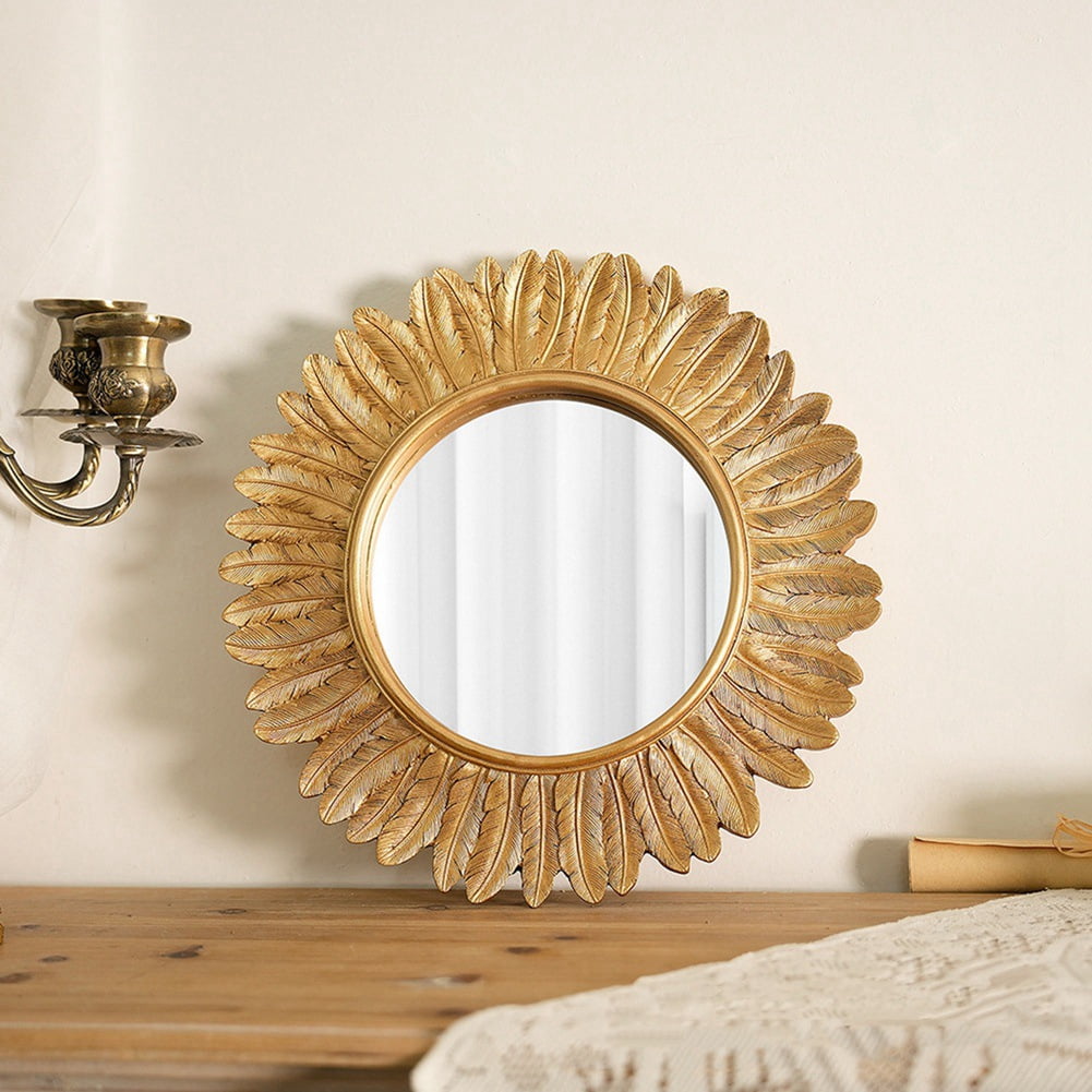 Gothic Retro Decorative Mirrors Nordic Princess Round Macrame ...