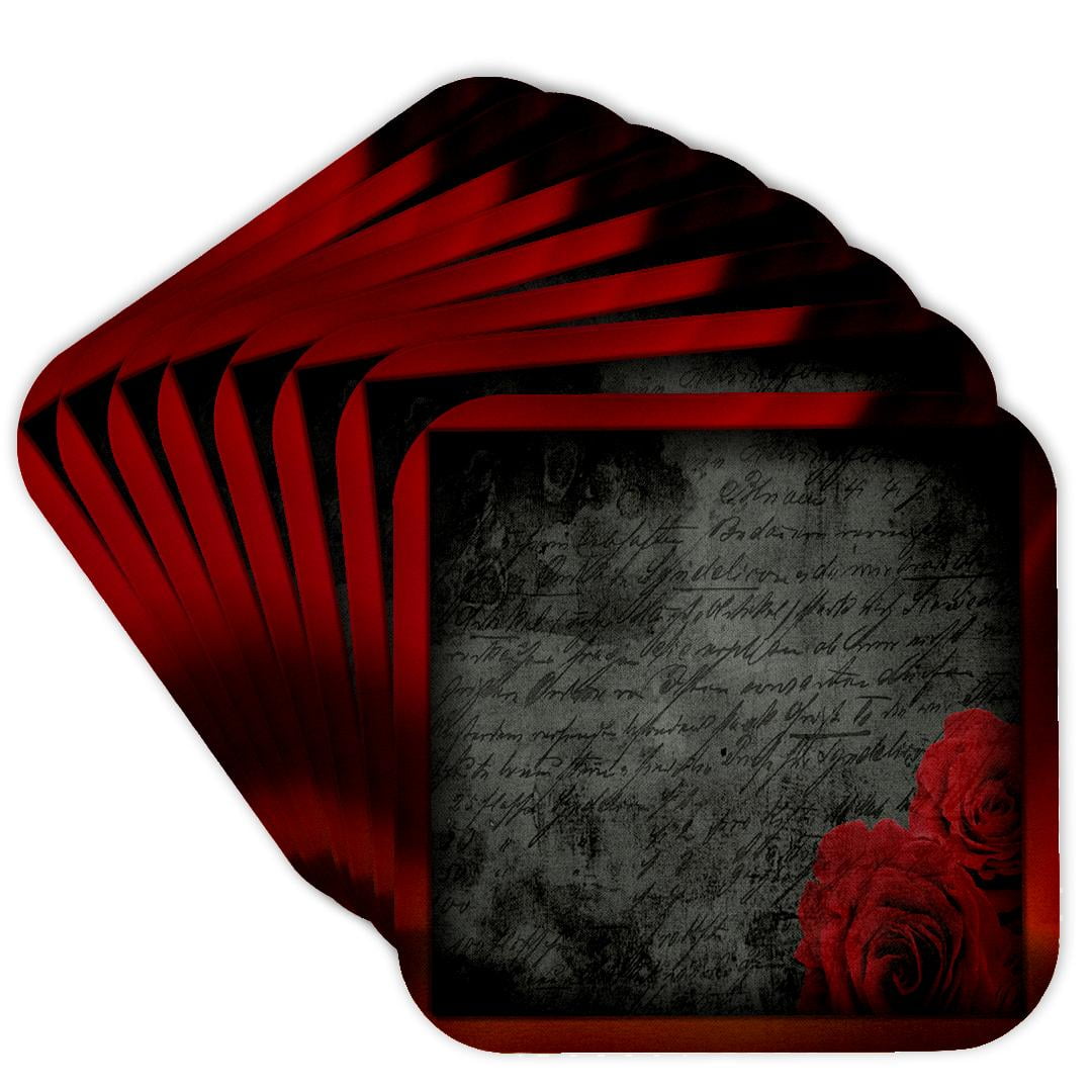 3dRose, Gothic Rose, Set of 8 Coasters - Soft - Walmart.com