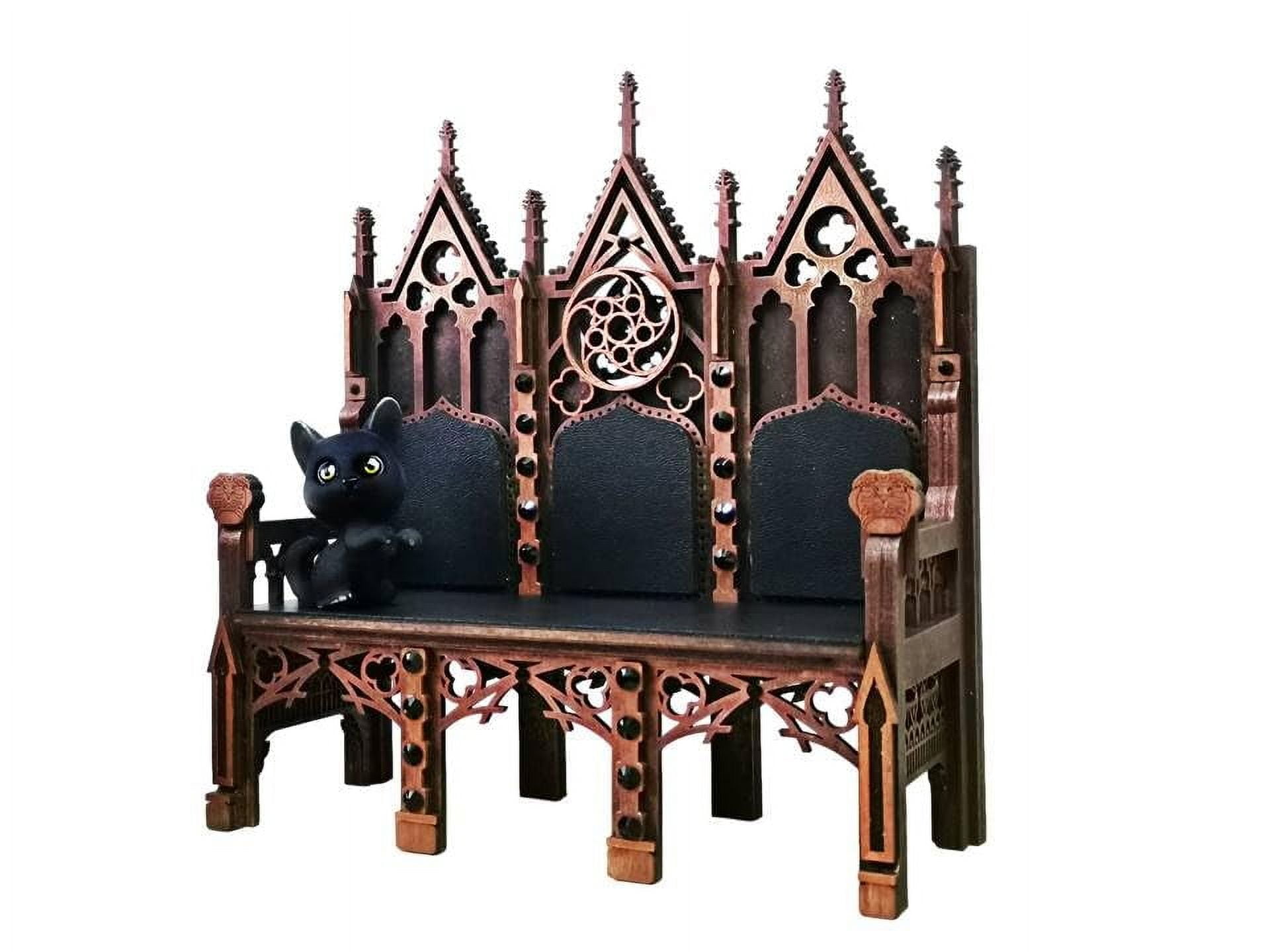 Gothic SOFA - Exclusive Gothic Dollhouse furniture - Laser cut wood ...
